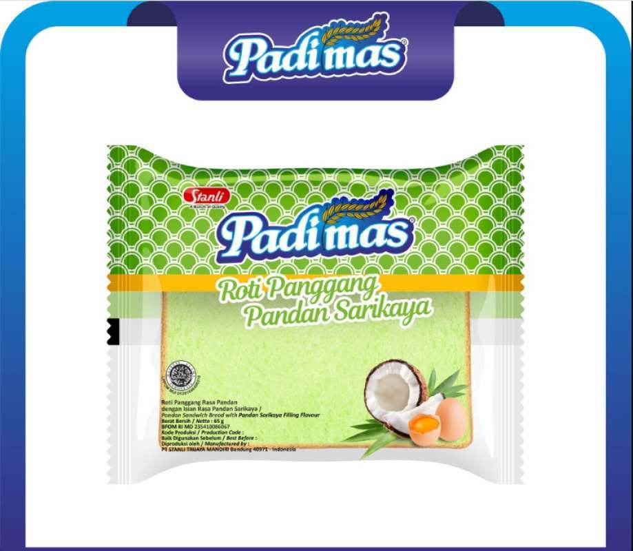 Jual Roti Panggang Padimas, Rasa Pandan Sarikaya Di Seller ...