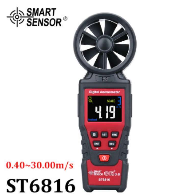 Promo Smart Sensor Digital Anemometer St6816 Pengukur Kecepatan Angin ...