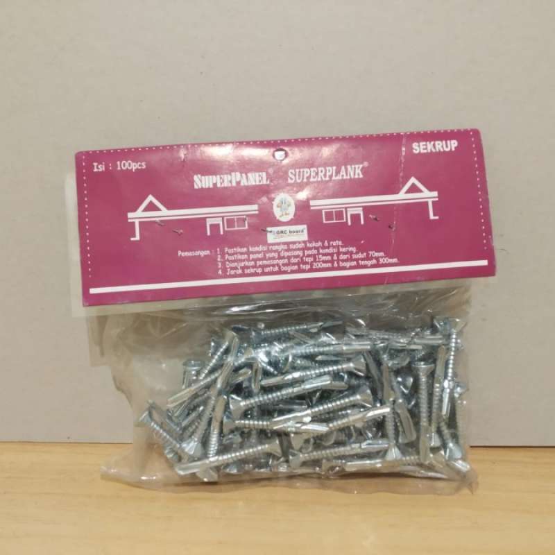 Promo Skrup Grc Panel Isi 100 Diskon 23% Di Seller Darmaroca ...