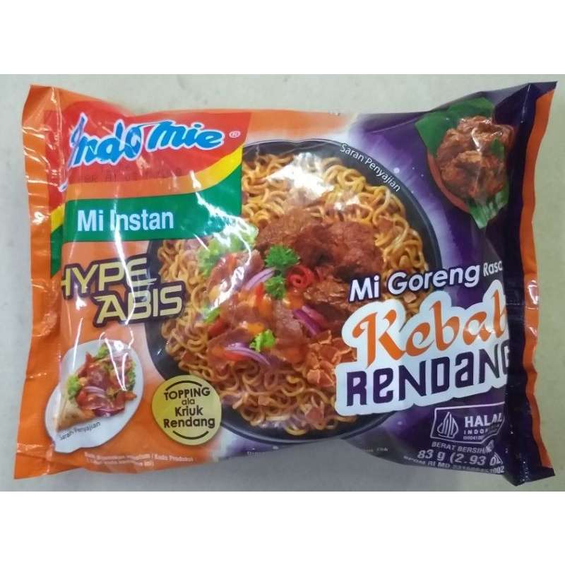 Jual Mie Instan Indomie Goreng Kebab Rendang 83gram Di Seller Supermart ...