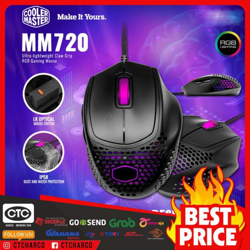 Promo Mm720 Rgb Lightweight Gaming Mouse - Matte Black Diskon 23% Di ...
