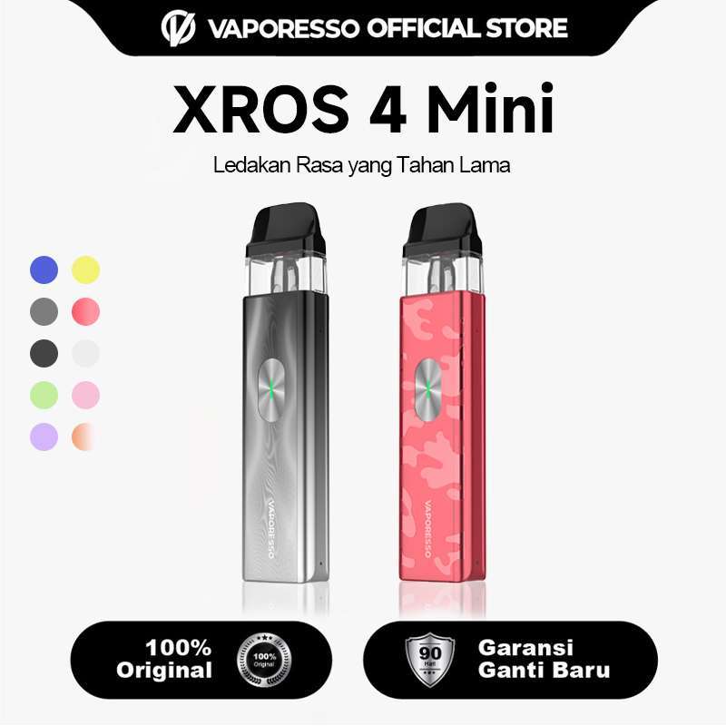 Jual Vaporesso Xros 4 Mini Pod Kit 1000mah Vape Pod 100% Original Di Seller Vaporesso Official ...