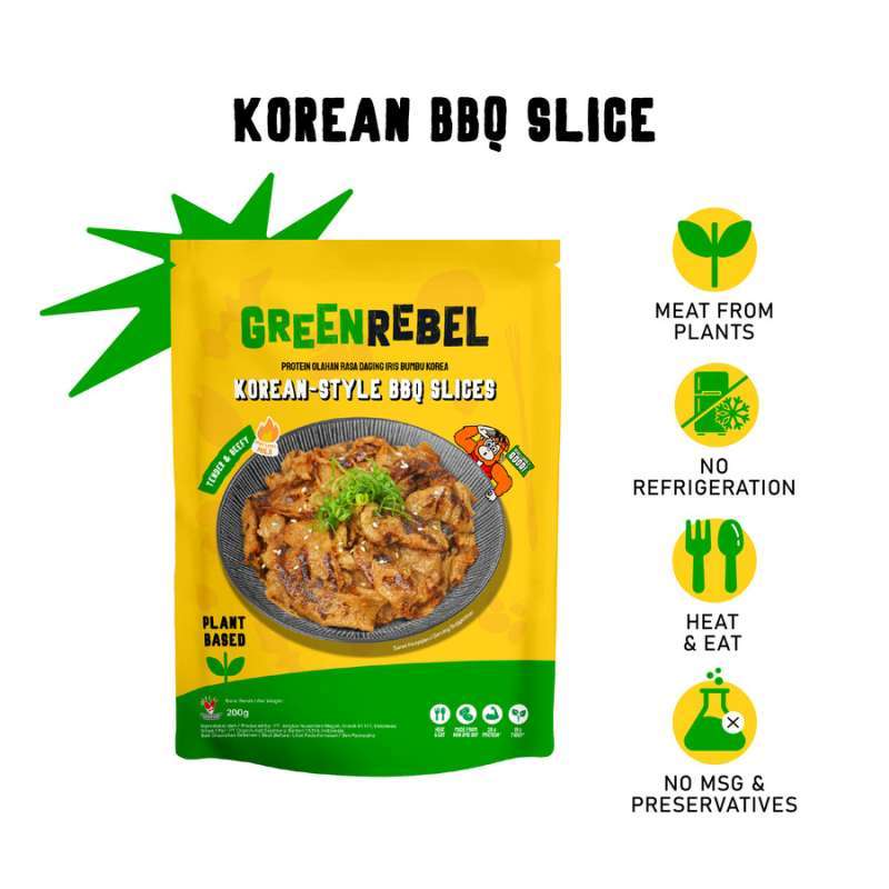 Jual Green Rebel Korean Bbq Slice | Daging Vegan Slice Bumbu Korean Bbq ...