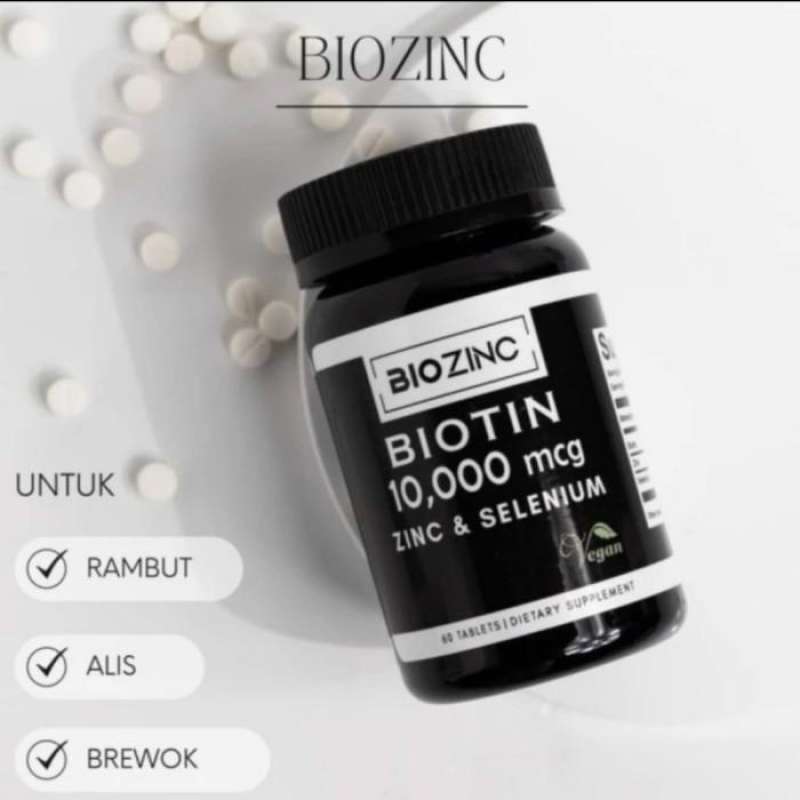 Jual Biozinc Biotin 10.000mcg + Zinc Selenium 60 Tablet Di Seller Quen ...