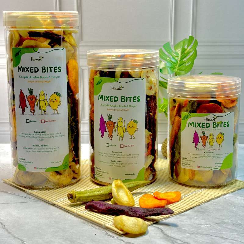 Jual Himari Mixed Bites Keripik Buah Sayur Mix 220gram Di Seller Himari ...
