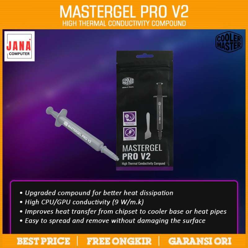 Jual Cooler Master Mastergel Pro V2 | Thermal Paste Master Gel Pro V2 Di Seller Jana Computer ...