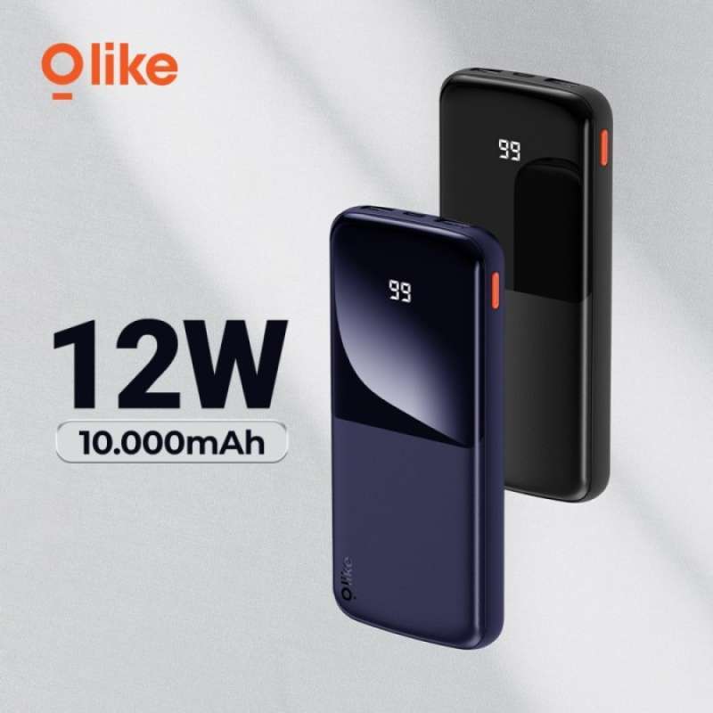 Promo Olike Powerbank 10000mah 12w Dual Output Usb Type-c Display P101s ...