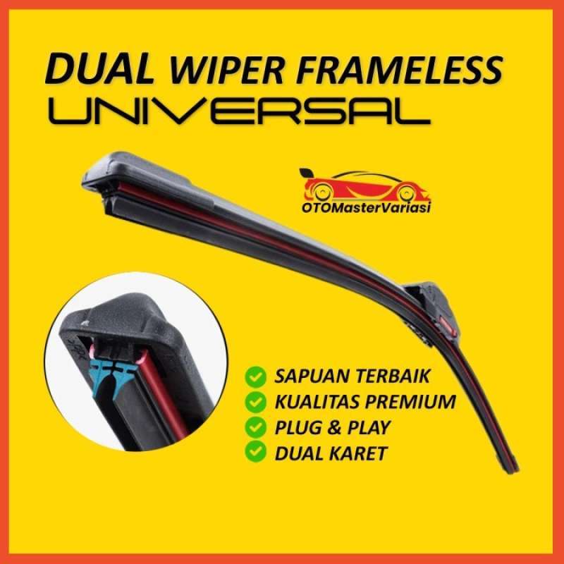 Promo Wiper Dual Karet Frameless Model Double Blade Untuk Mobil Toyota ...