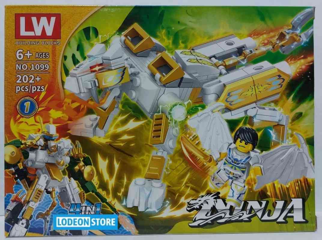 Promo Brick Ninja Figure Dan Binatang 4 In 1 Robot Lw 1099 - Lodeon ...