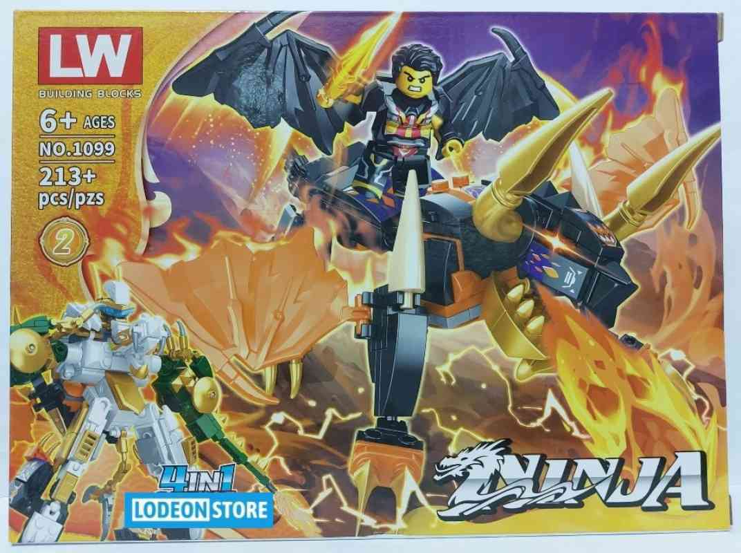 Promo Brick Ninja Figure Dan Binatang 4 In 1 Robot Lw 1099 - Lodeon ...