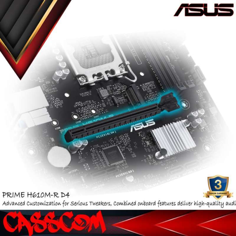 Jual Motherboard Asus Prime H610m-r D4 Intel Lga 1700 M-atx Ddr4 Di Seller Casscom - Mekarjaya-2 ...