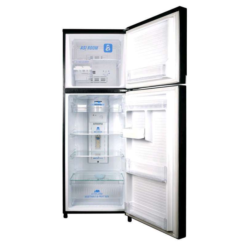 Jual Aqua Kulkas 2 Pintu Inverter Glass Door Black Asi Box 220 Liter ...