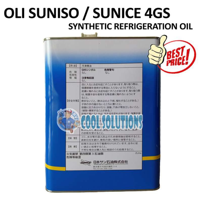 Promo Oli Suniso 4gs - Oli Sunice 4gs - Synthetic Refrigeration Oil ...
