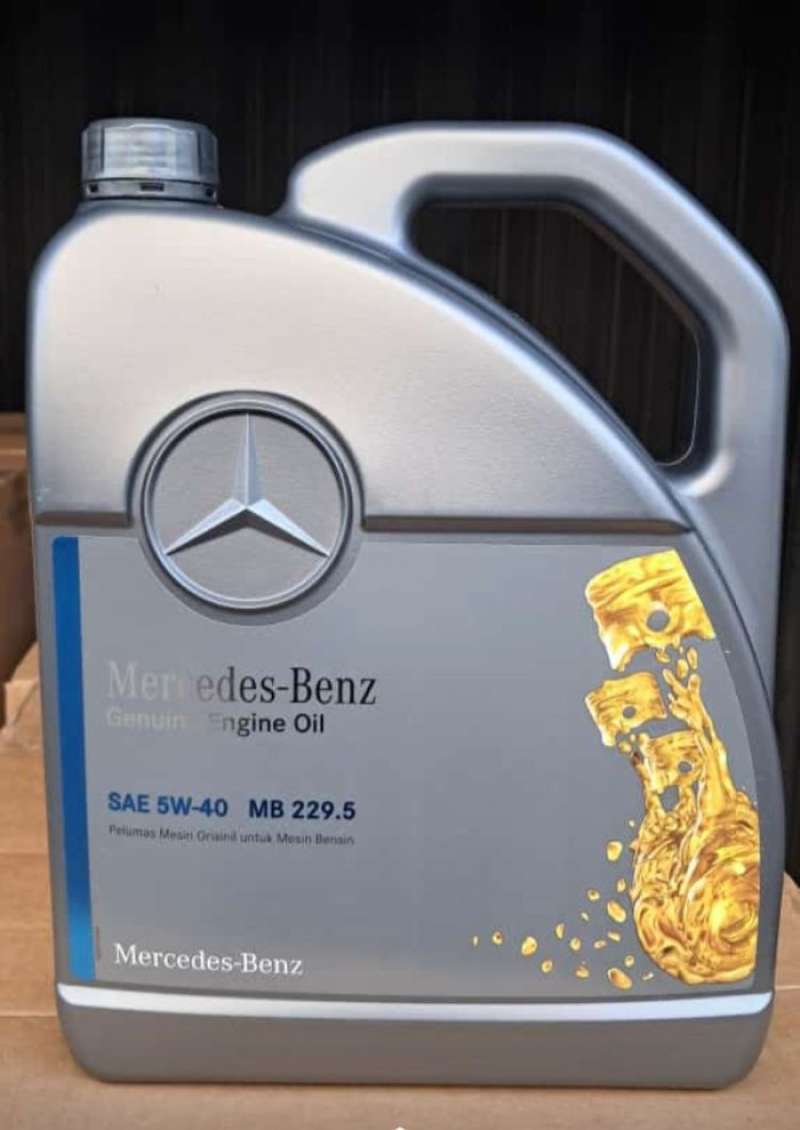 Promo Engine Oil Sae 5w-40 Mb 229.5 Kemasan 5liter Mercedes Diskon 5% ...