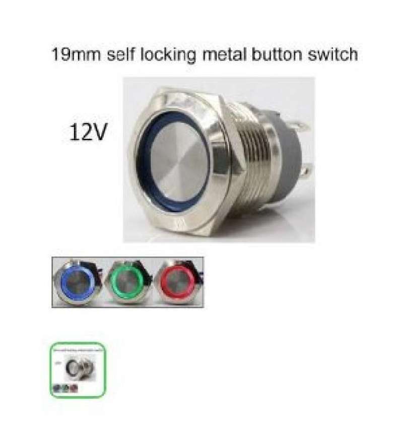 Jual 12v 5 Pin 16mm Led Light Stainless Steel Push Button On Off Switch Di Seller It Electro ...