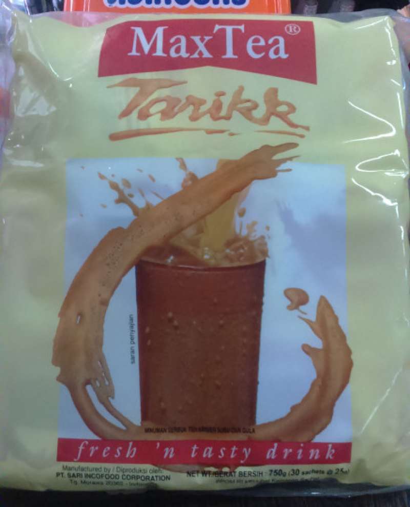 Jual Maxtea Tarikk Minuman Teh Tarik Kemasan Sachet 30sachet Di Seller ...