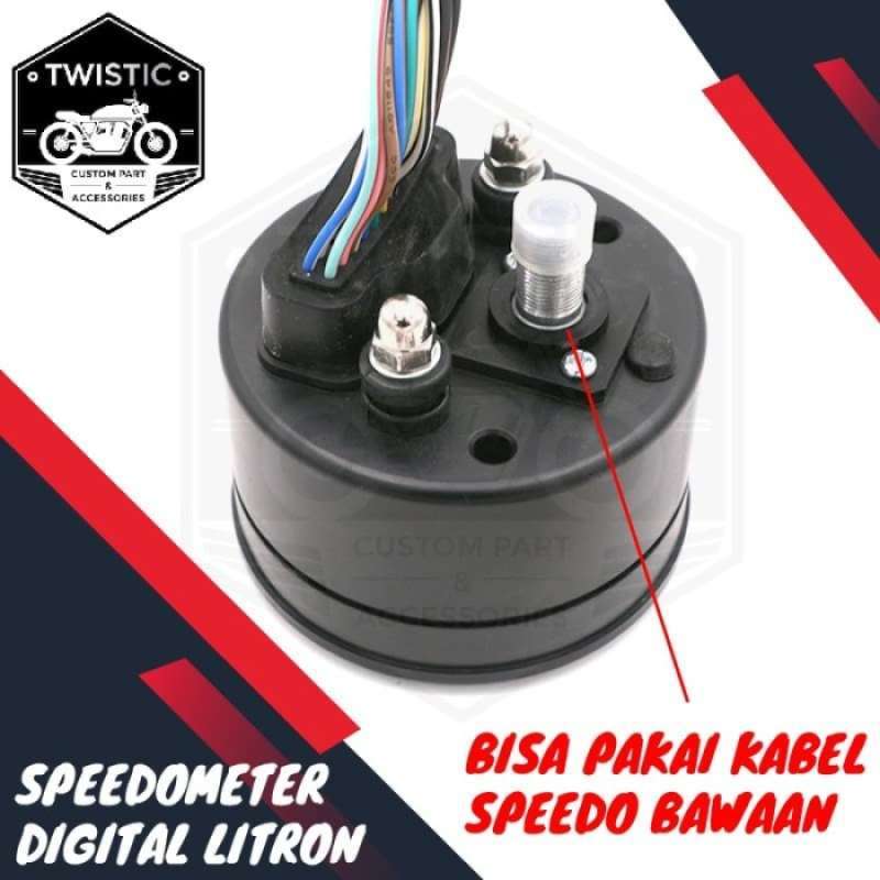 Promo Speedometer Digital Bulat Universal Litron Motor W175 Benelli ...