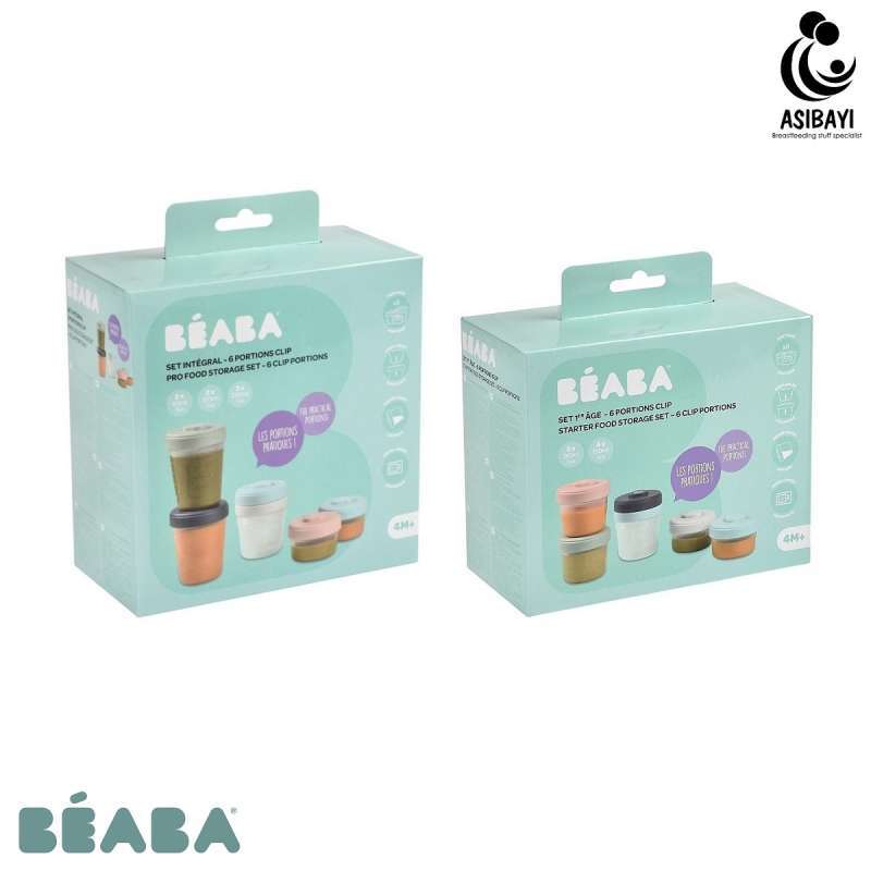 Jual Beaba Portions Clip Food Storage Set Wadah Penyimpanan Makanan ...