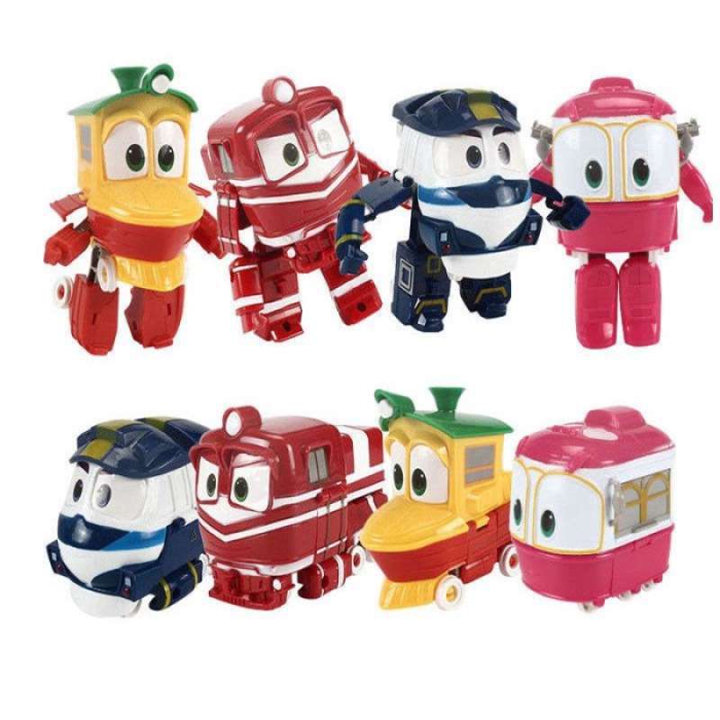 Promo Kids Robot Trains Toy Rt Kay Transformer Transforming Train ...