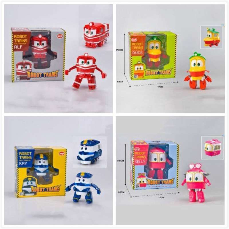 Promo Kids Robot Trains Toy Rt Kay Transformer Transforming Train ...
