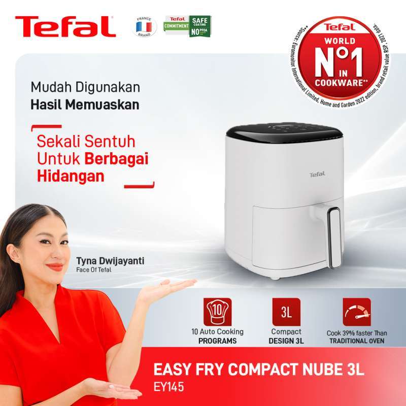 Promo Tefal Easy Fry Compact Ey145 Nube 3l Diskon 12% Di Seller Tefal Official Store - Tefal ...