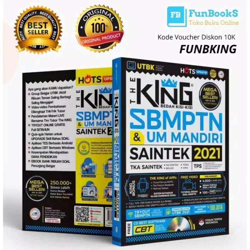 Promo Buku The King Sbmptn Um Mandiri Saintek 2021 Diskon 28% Di Seller Huka Shop - Kebon Jeruk ...