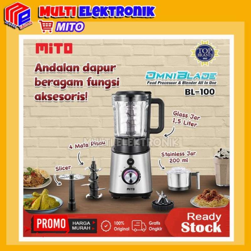 Promo Mito Blender & Food Processor Bl 100 / Bl100 Diskon 23% Di Seller ...