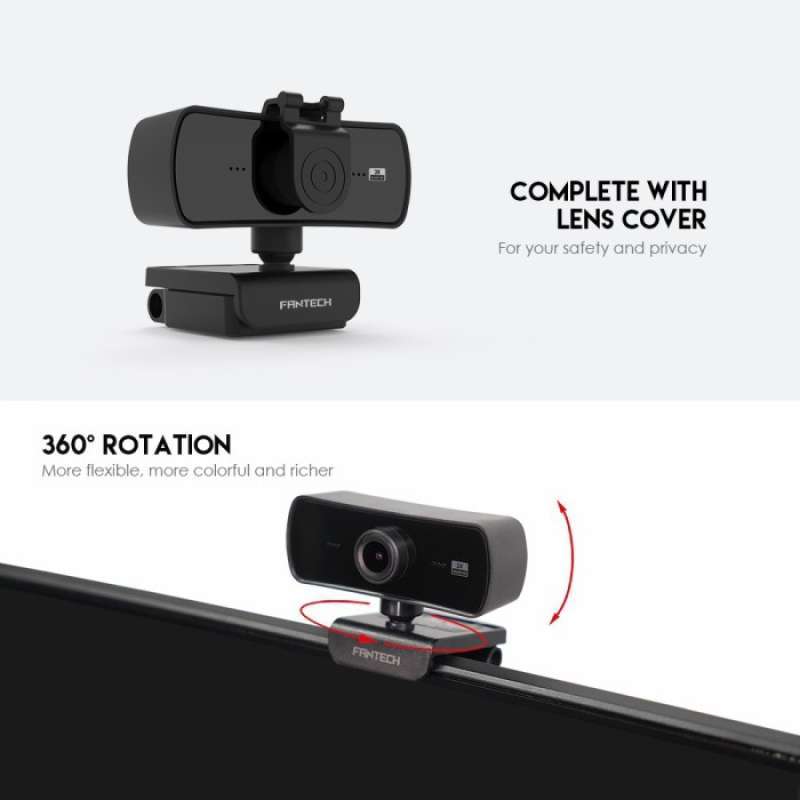 Promo 100% Produk Ori Webcam 2k Quad Hd 1440p 4mp Fantech Pc Camera ...
