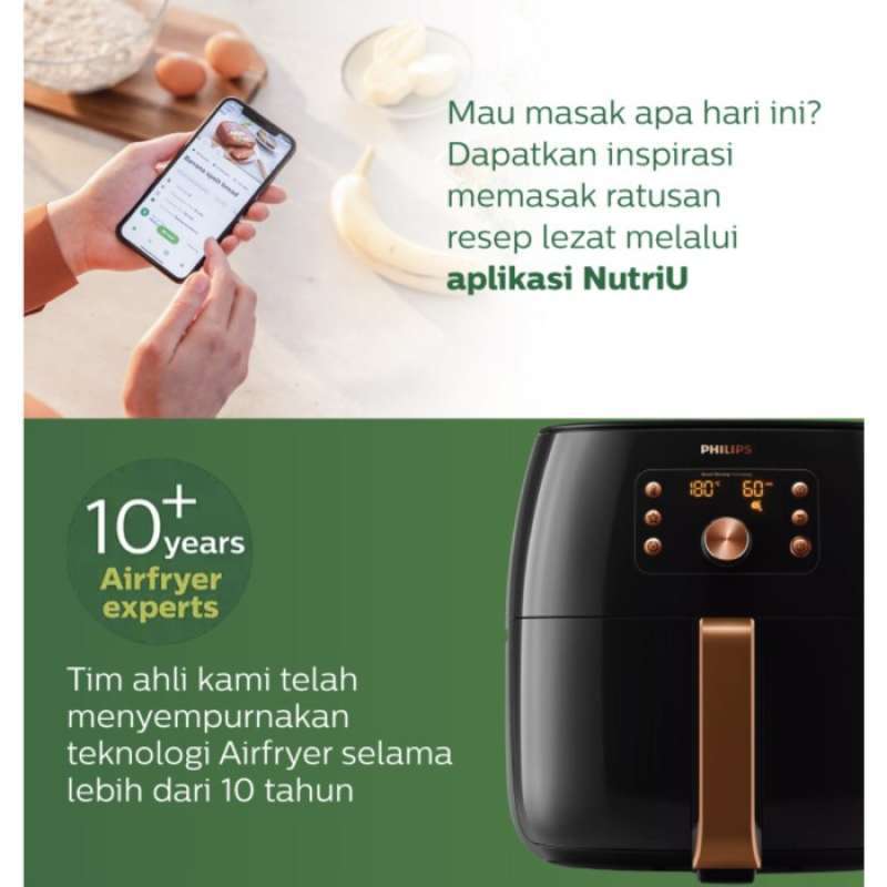 Promo Philips Hd9860/90 Xxl Premium Air Fryer - Black Diskon 23% Di ...