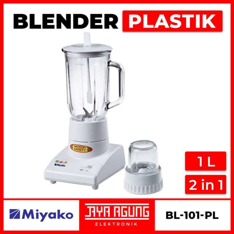 Promo Blender Plastik 1 Liter 2 In 1 Miyako Bl-101 Pl Pelumat 101pl ...
