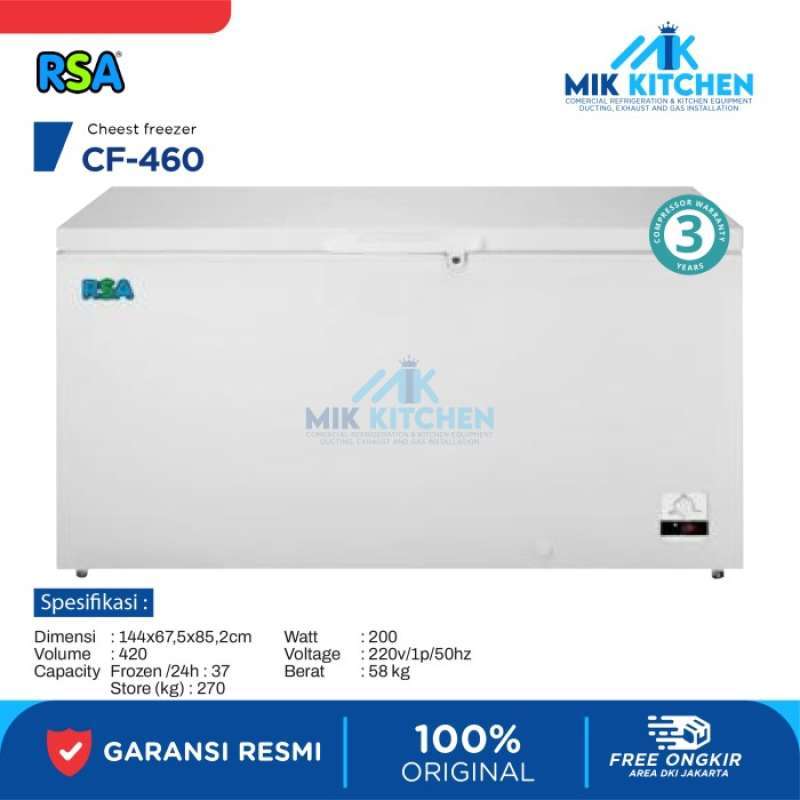 Promo Rsa Chest Freezer Cf-450 - Cf 450 Diskon 23% Di Seller Cuanz ...