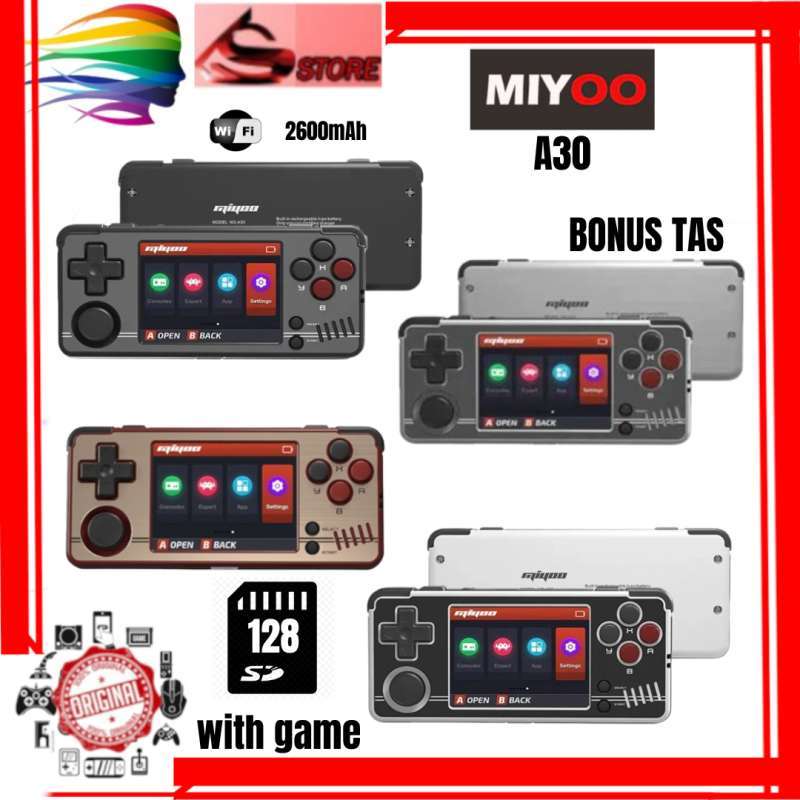Promo Miyoo A30 Portable Handheld Retro Video Game Console Classic Mini ...