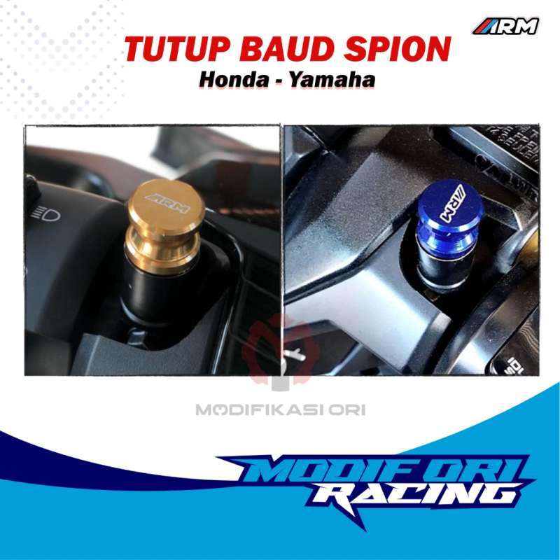 Jual Tutup Baut Spion Tutup Ulir Spion Honda & Yamaha Arm Full Cnc Nmax ...