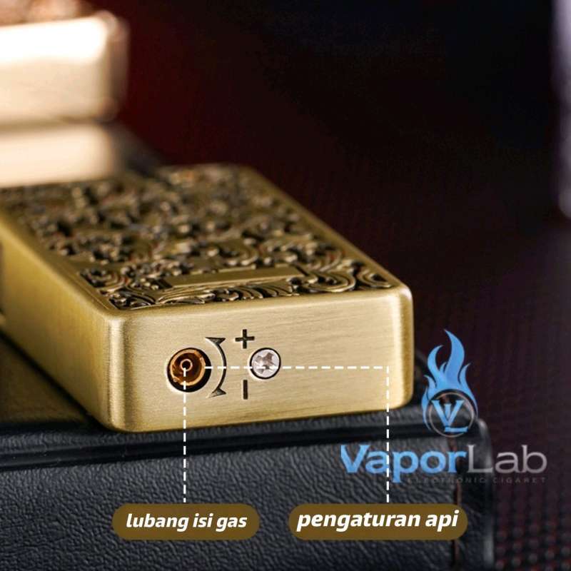 Jual Korek Api Klasik Roda Batu Gas Lighter Vintage Antik Motif Batik ...