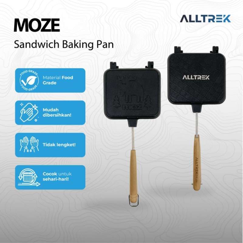 Jual Alltrek Sandwich Baking Pan Moze Pemanggang Roti Anti Lengket ...
