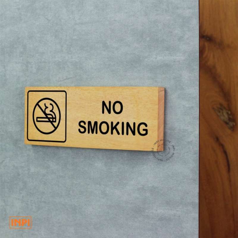 Jual No Smoking Sign System - Papan Tanda Dilarang Merokok - Wall ...
