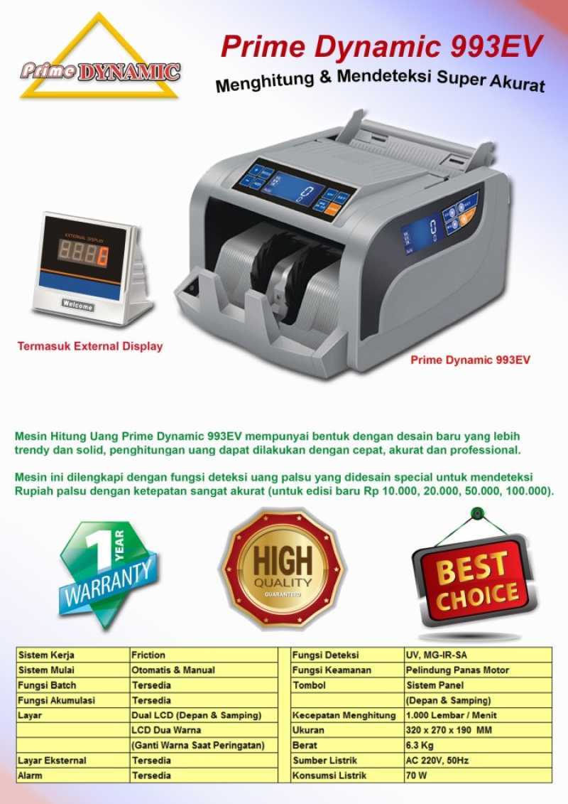 Jual Mesin Penghitung Uang | Prime Dynamic 993 | Original | Garansi ...