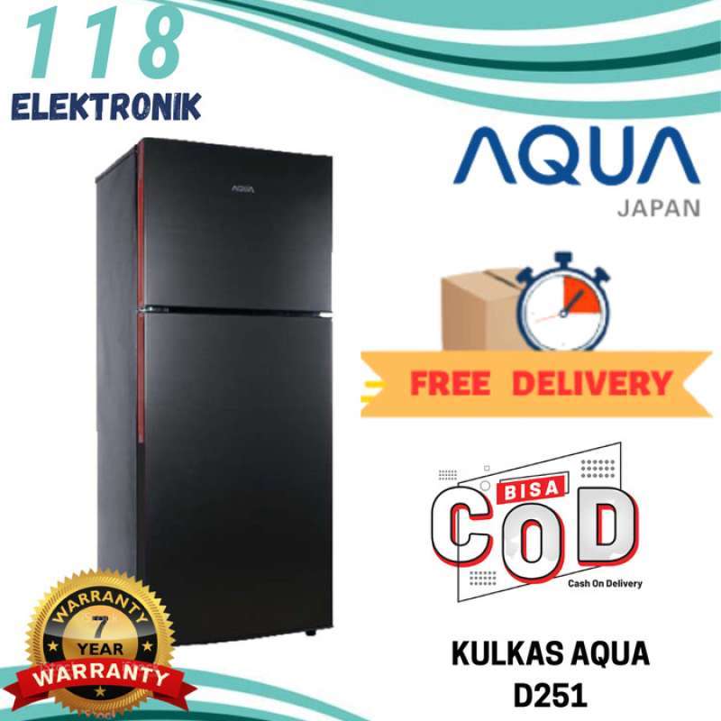 Promo Kulkas 2 Pintu Aqua Sanyo D251 Tanpa Bunga Es Low Watt Diskon 23% ...