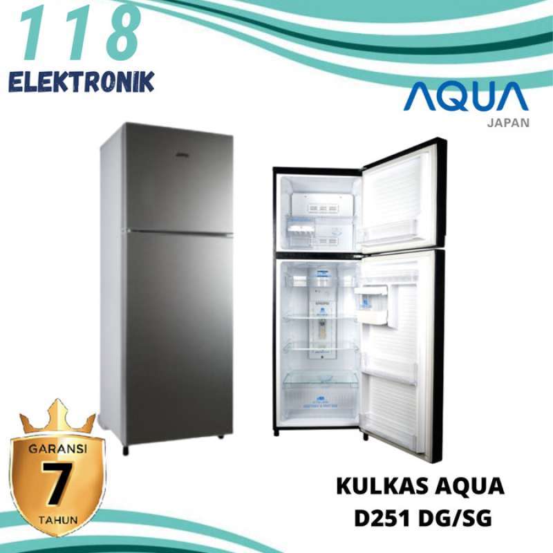 Promo Kulkas 2 Pintu Aqua Sanyo D251 Tanpa Bunga Es Low Watt Diskon 23% ...