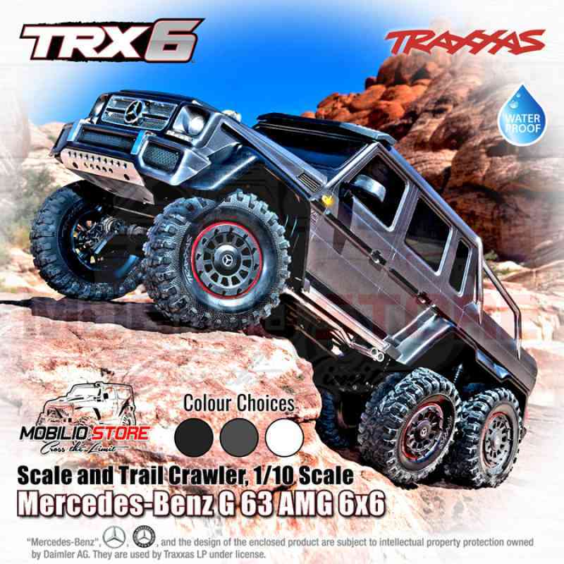 Promo Traxxas Trx 6 Mercedes-benz G 63 Amg 6x6 Rtr Rc Car Crawler Scale ...