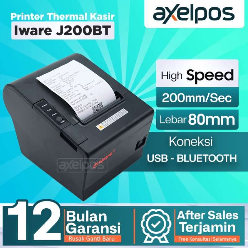Promo Printer Thermal Kasir 80mm Usb Bluetooth Lan Auto Cutter Iware ...