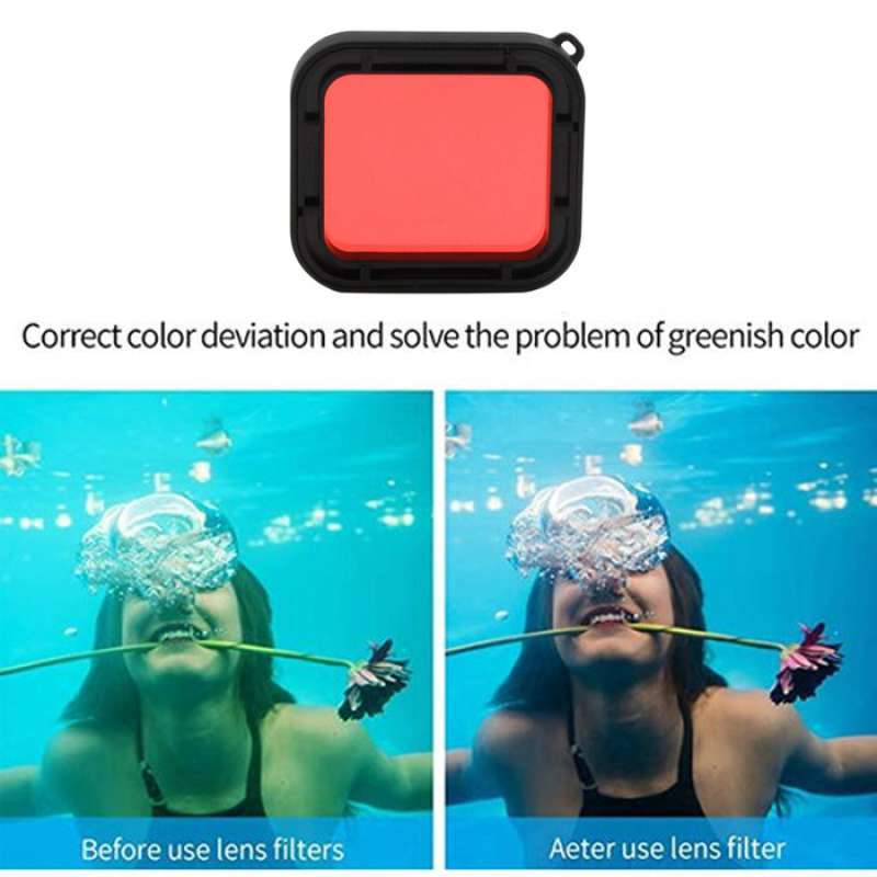Jual Telesin Waterproof Red Filter Underwater For Gopro Hero 9 Di ...