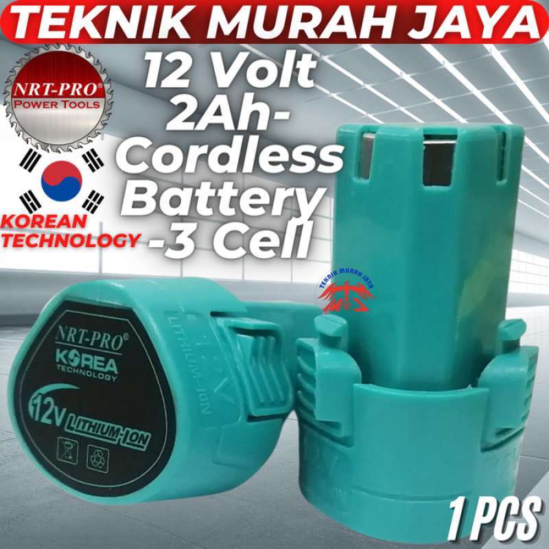 Jual Nrt-pro Baterai Cordless 12 Volt 2 Ah Original Battery 12v 2000 ...