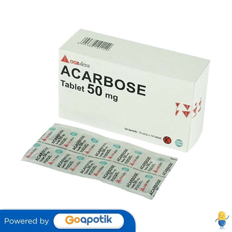 Jual Acarbose Ogb Dexa Medica 50 Mg Box 100 Tablet / Diabetes Di Seller ...