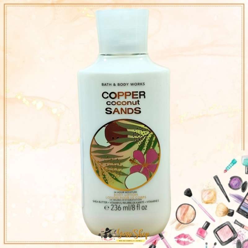 Promo Bath & Body Works Copper Coconut Sands 24h Moisture Body Lotion ...