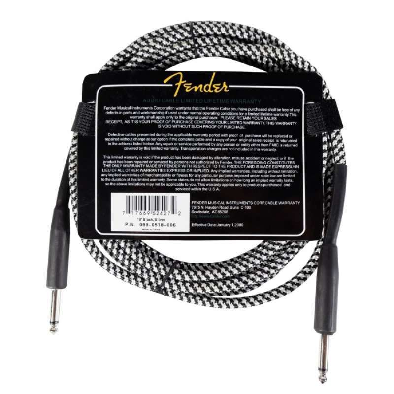 Promo Kabel Jack Fender 6 Meter Vintage Voltage White Kabel Gitar Dan ...