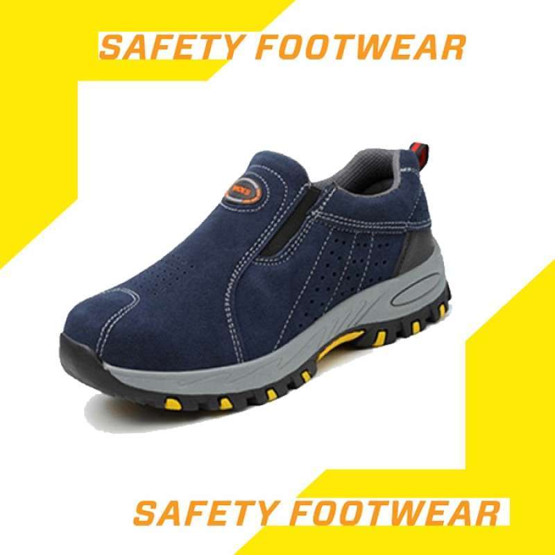 Promo Sepatu Safety Pria Ujung Besi Slip On Safety Shoes - Safety ...