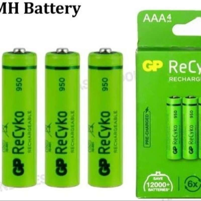 Jual Baterai Gp Recyko A3 1000 Mah / Battery Rechargeable Aaa Series ...