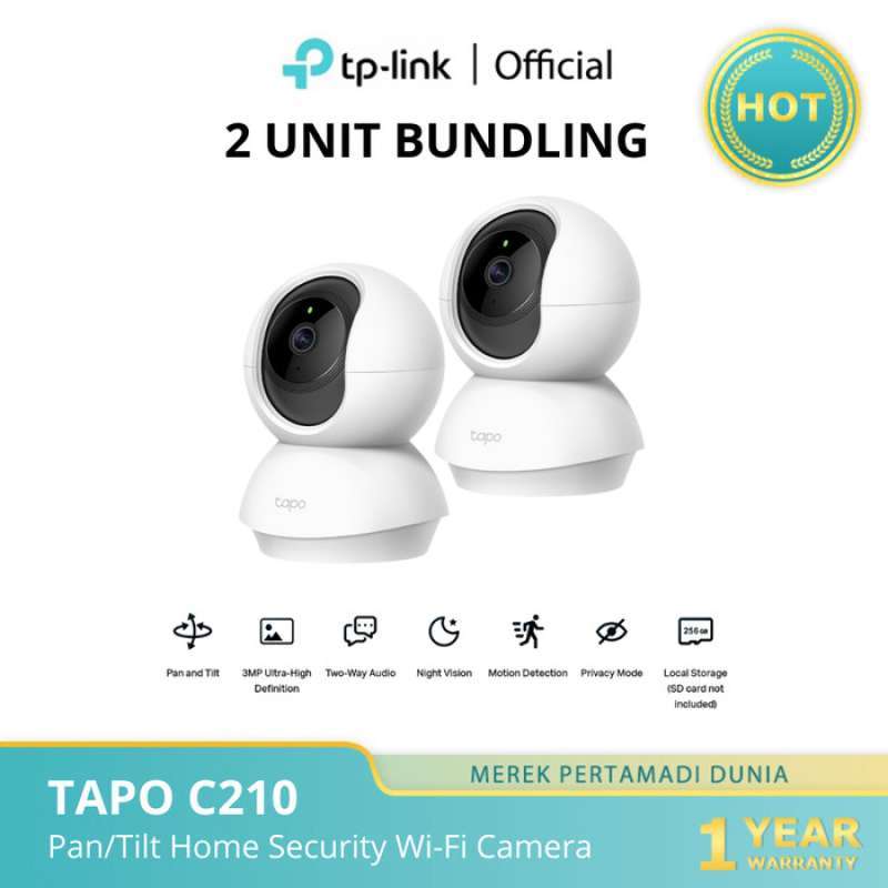 Jual Tp-link Tapo C210 3mp/2k Cctv Pan/tilt 360â° Home Security Wi-fi Camera - Tapo C210 Di ...