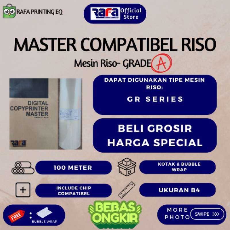 Jual Master Riso Gr Ukuran B4 Di Seller Noelle - Cengkareng Timur, Kota Jakarta Barat | Blibli